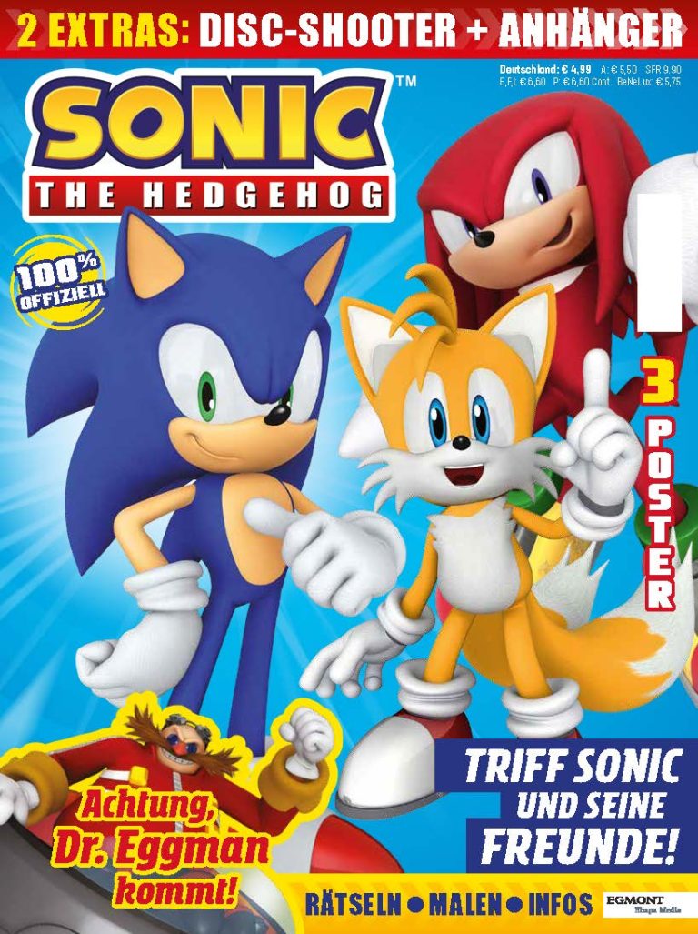 Neues SONIC-Magazin von Egmont Ehapa Media - Story House Egmont